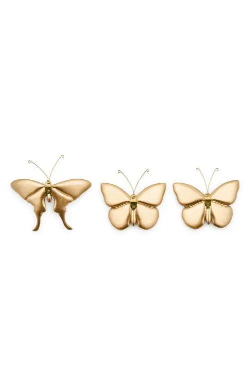 MACKENZIE-CHILDS Set Of 3 Assorted Butterfly Wall Decor