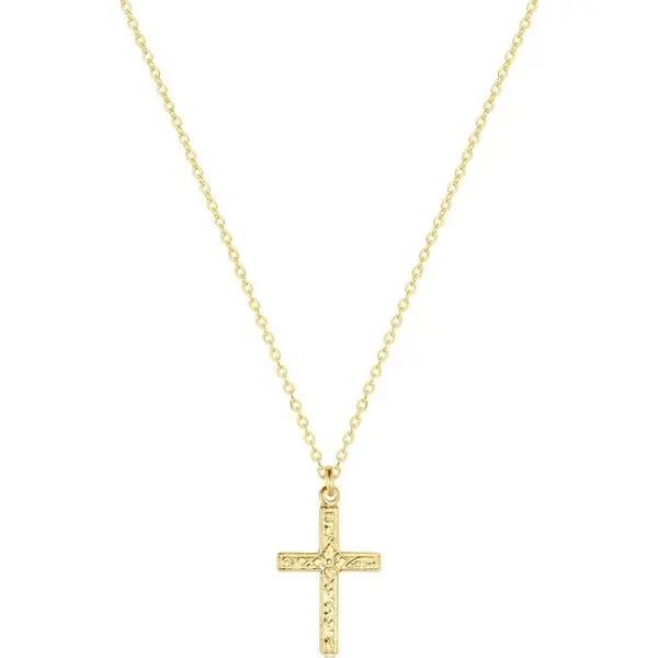 SET & STONES Levi Cross Necklace - Gold