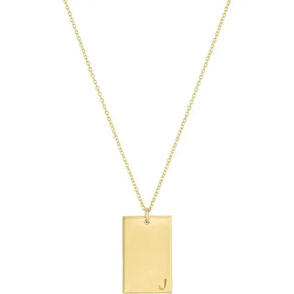SET & STONES Goldie Initial Necklace - Gold/j