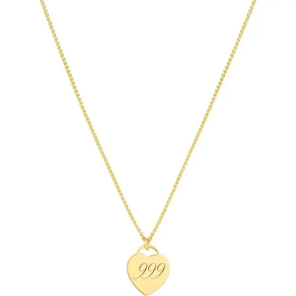 SET & STONES Alice Angel Numbers Necklace - Gold/999