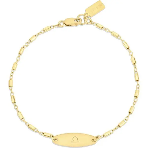 SET & STONES Zodiac Sign Bracelet - Gold/libra