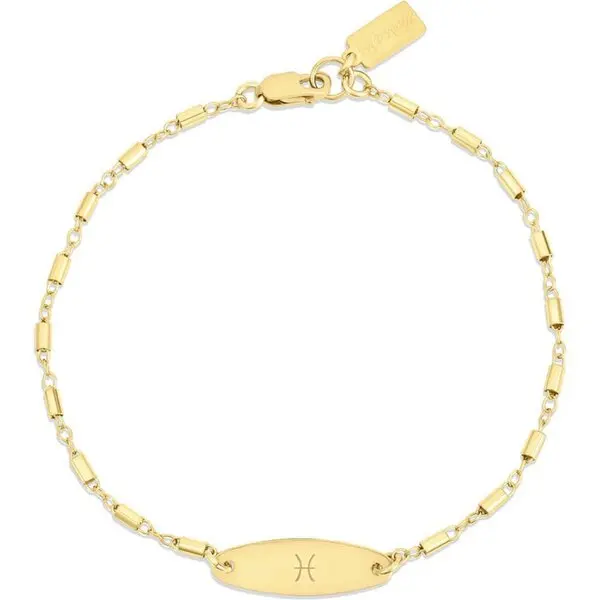 SET & STONES Zodiac Sign Bracelet - Gold/pisces