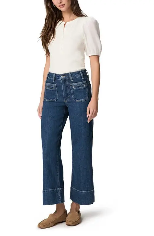 Paige Anessa Front Pocket Wide Leg Jeans