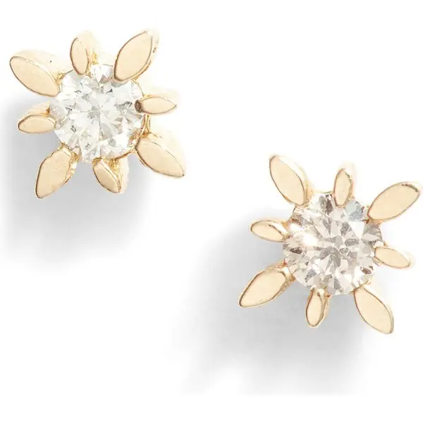 SET & STONES Geneva 14k Diamond Studs - Gold