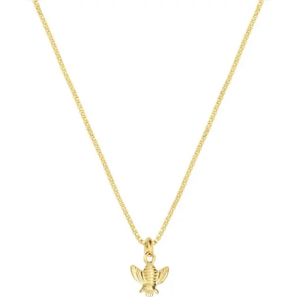 SET & STONES Bee Charm Chain Necklace - Gold