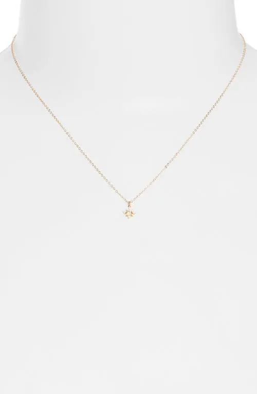 SET & STONES Geneva Diamond Flower Pendant Necklace