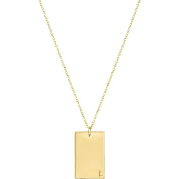 SET & STONES Goldie Initial Pendant Necklace - Gold/l
