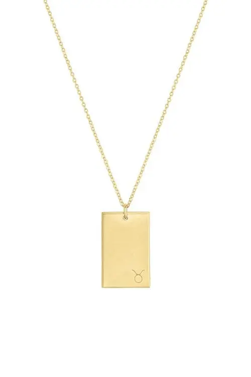 SET & STONES Goldie Horoscope Pendant Necklace - Gold/taurus