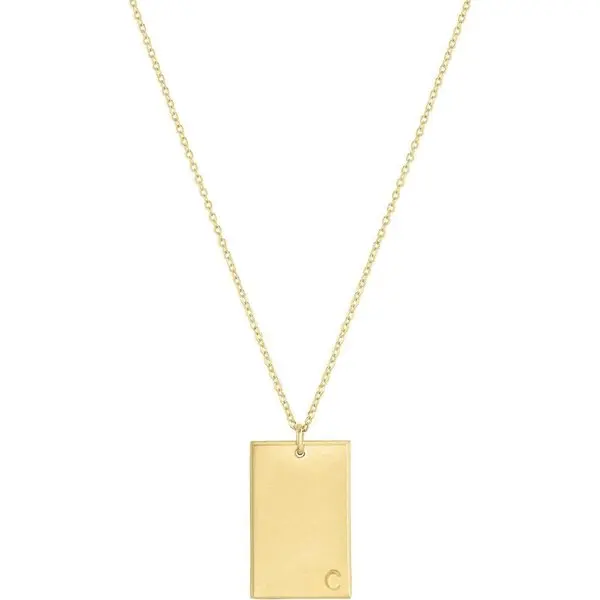 SET & STONES Goldie Initial Necklace - Gold/c