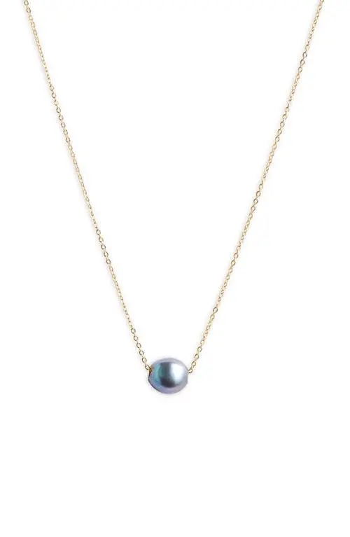 SET & STONES Charlize Freshwater Pearl Necklace - Gold/peacock
