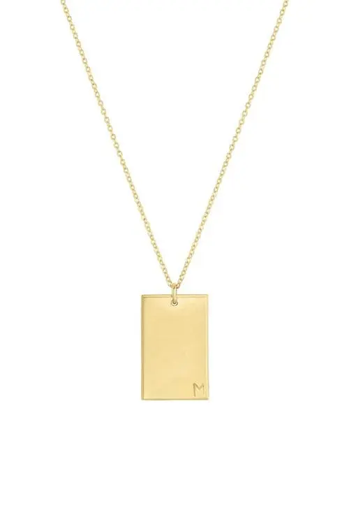 SET & STONES Goldie Initial Pendant Necklace - Gold/m