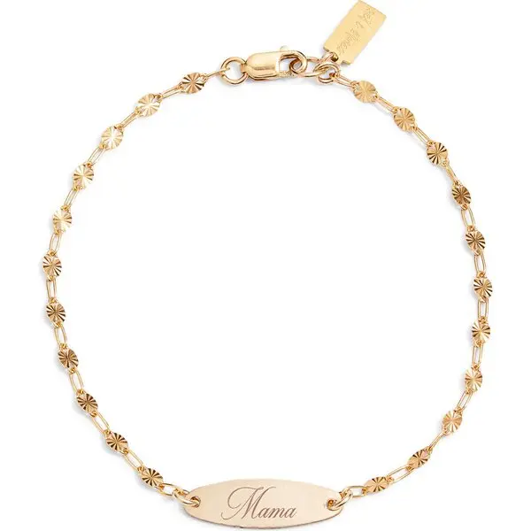 SET & STONES Mama Pendant Bracelet - Gold