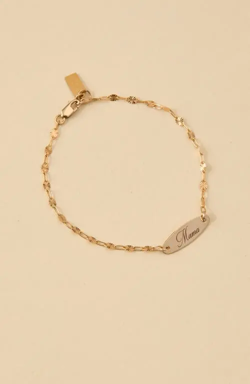 SET & STONES Mama Pendant Bracelet - Gold