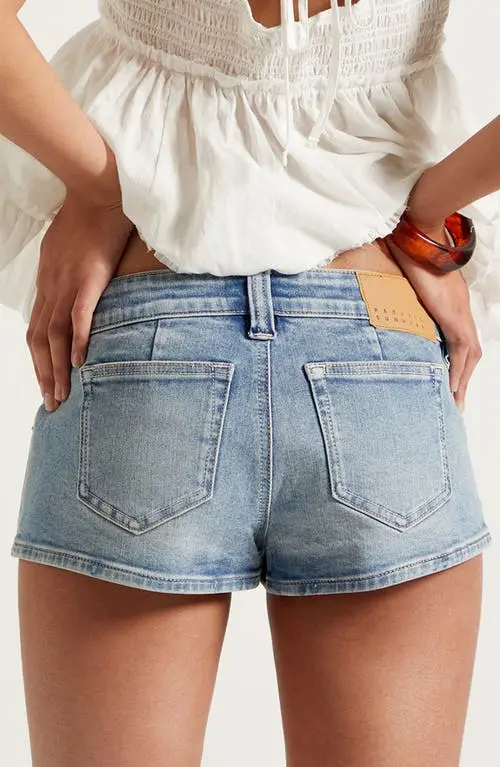 PACSUN Tatum Ultimate Micro Jean Shorts - Medium Indigo