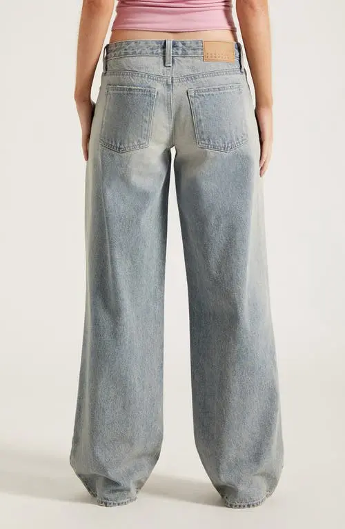 PACSUN Casey Low Rise Baggy Jeans - Medium Indigo