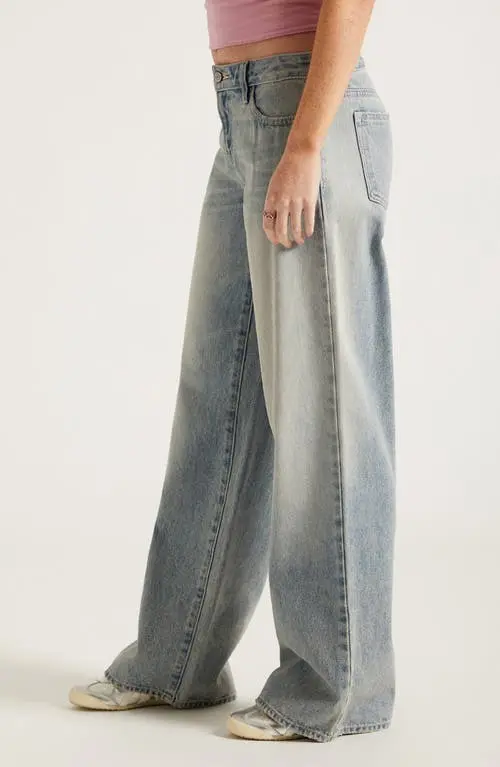 PACSUN Casey Low Rise Baggy Jeans - Medium Indigo