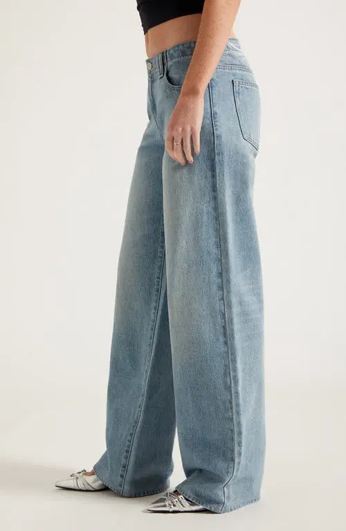 PACSUN Casey Low Rise Baggy Pants - Medium Indigo