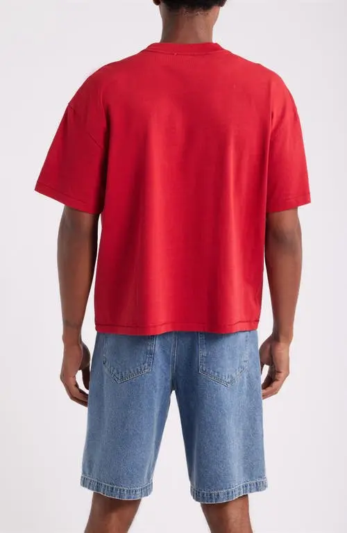 ELWOOD Crop Hill Tee - Red