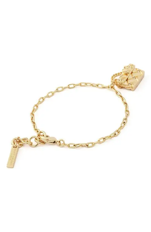 Kurt Geiger Quilt Kensington Bag Pendant Bracelet