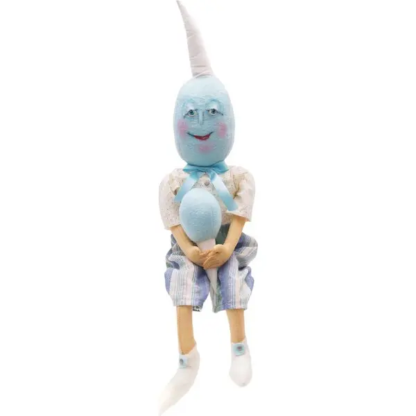GALLERIE II Edward Gathered Traditions Joe Spencer's Figurine Doll 26 - Blue
