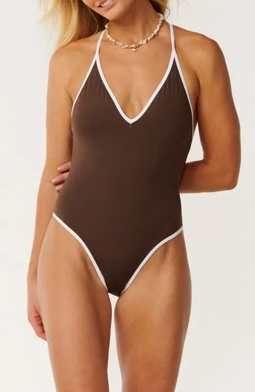 Rip Curl Classic Surf One-piece Swimsuit - Brown