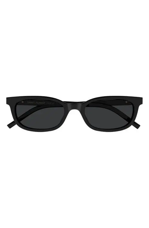 Saint Laurent Polarized Cat Eye Sunglasses - Black