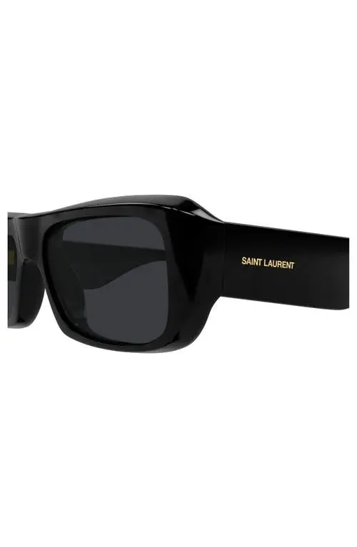 Saint Laurent Polarized Rectangular Sunglasses