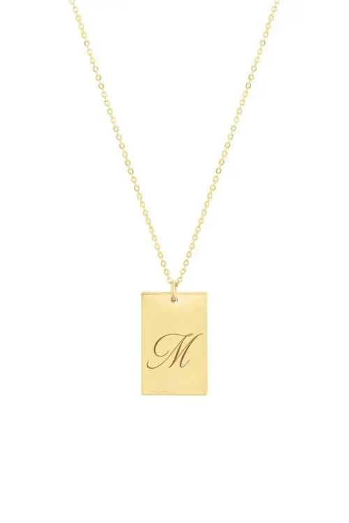 SET & STONES Stella Initial Pendant Necklace - Gold/n