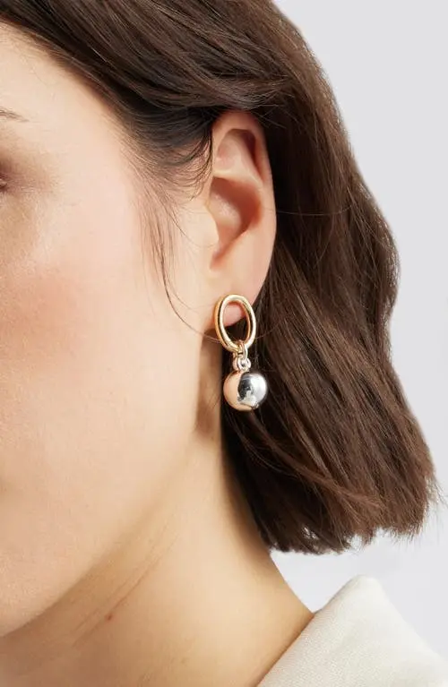 Nordstrom Orb Accent Frontal Drop Earrings