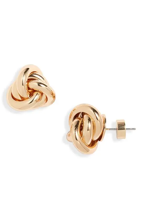 Nordstrom Knotted Stud Earrings - Gold