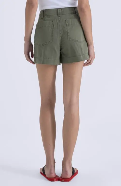 PISTOLA Mason Cotton Twill Shorts - Meadow