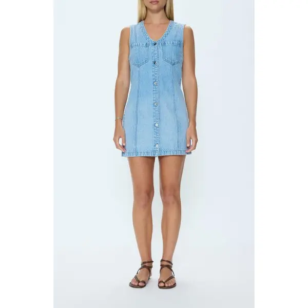 PISTOLA Carmel Denim Button-up Minidress - Serendipity