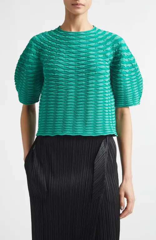 Issey Miyake Knit Top - Grass Green