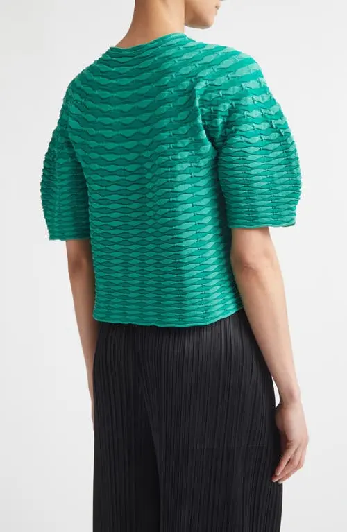 Issey Miyake Knit Top - Grass Green