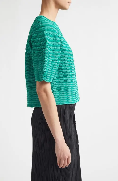 Issey Miyake Knit Top - Grass Green