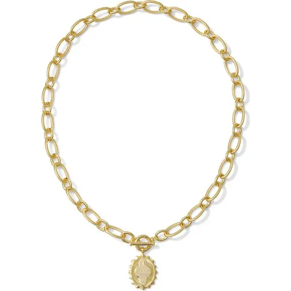 Kendra Scott Grandma Pendant Necklace - Gold Metal