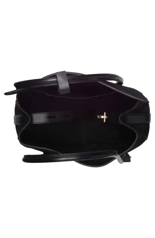 TOM FORD Medium Eclipse Suede Shoulder Bag - Black