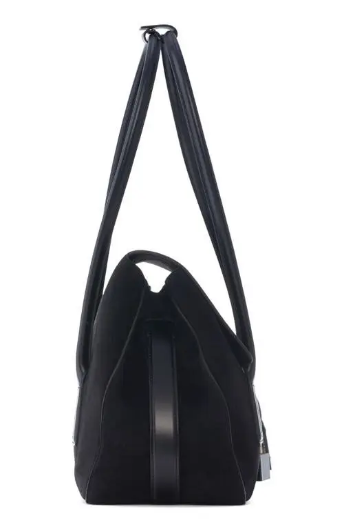 TOM FORD Medium Eclipse Suede Shoulder Bag - Black