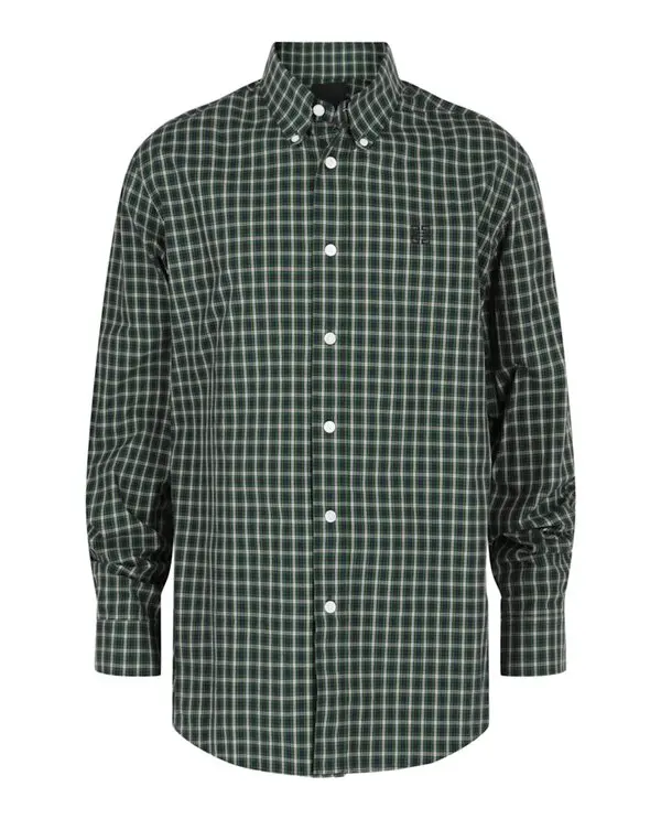 Givenchy 4g Motifembroidered Checked Shirt - Multicolor