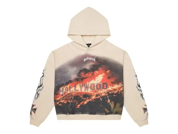 GODSPEED Hollywood Inferno Hoodie - Bone