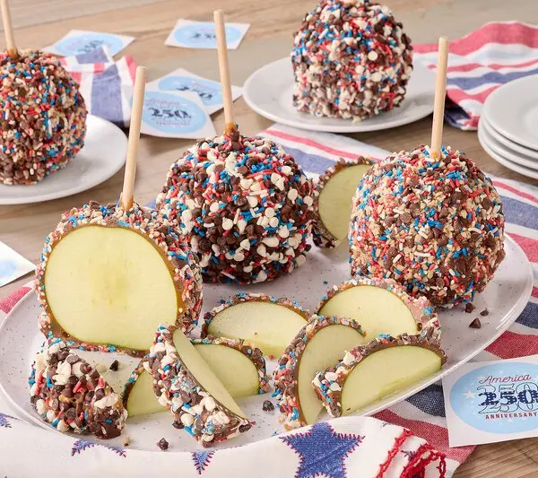 MRS PRINDABLES Mrs. Prindables 6pc Large Patriotic Caramel Apple Assort - One-color