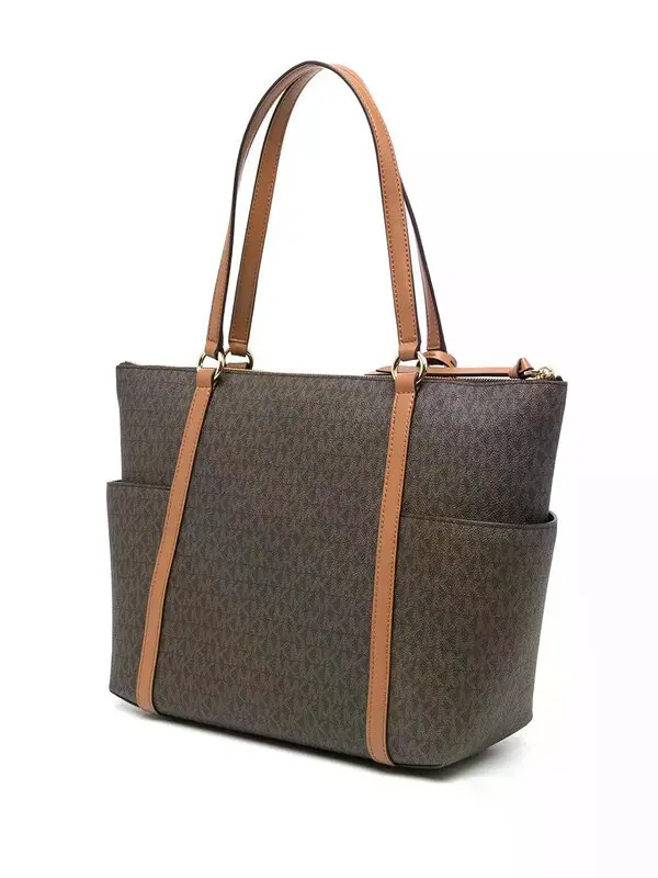 Michael Kors Leather Monogrammed Tote