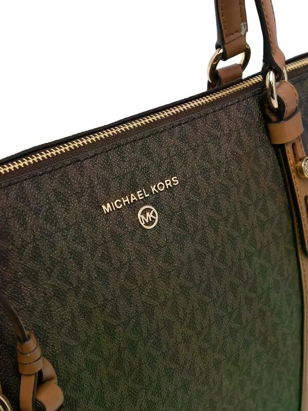 Michael Kors Leather Monogrammed Tote
