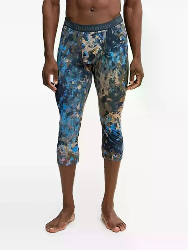 PEAK PERFORMANCE Printed Cropped Baselayer Leggings