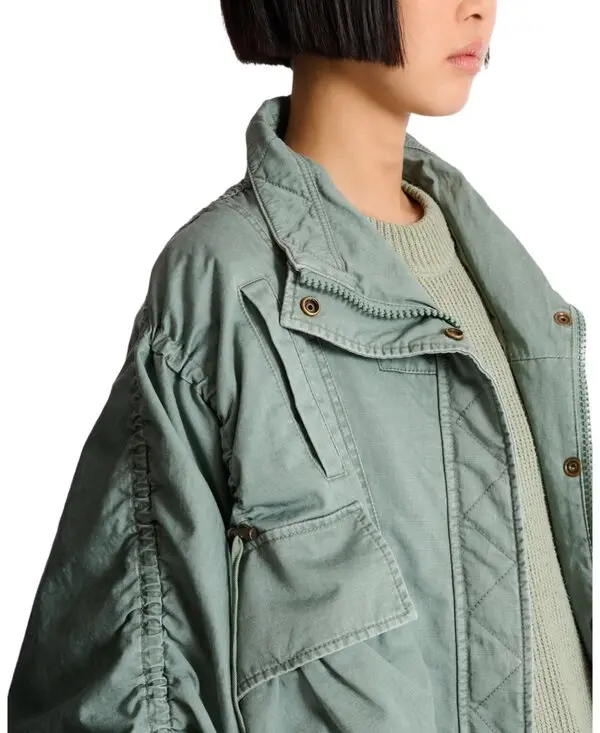 Balmain Cotton Gabardine Parka