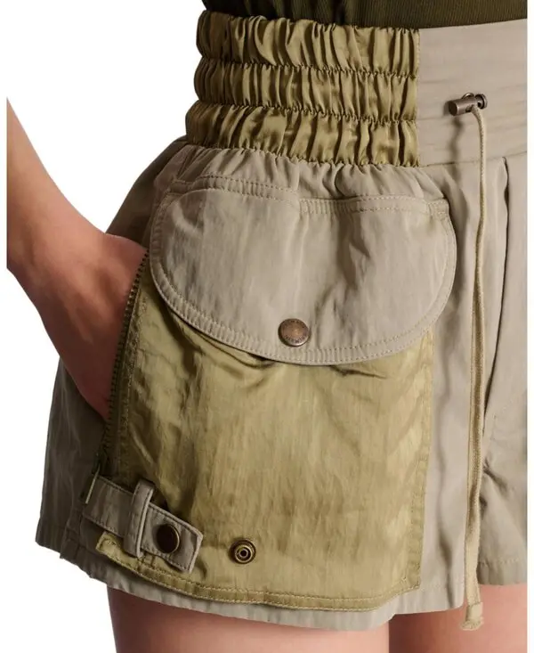 Balmain Cotton And Twill Utility Shorts