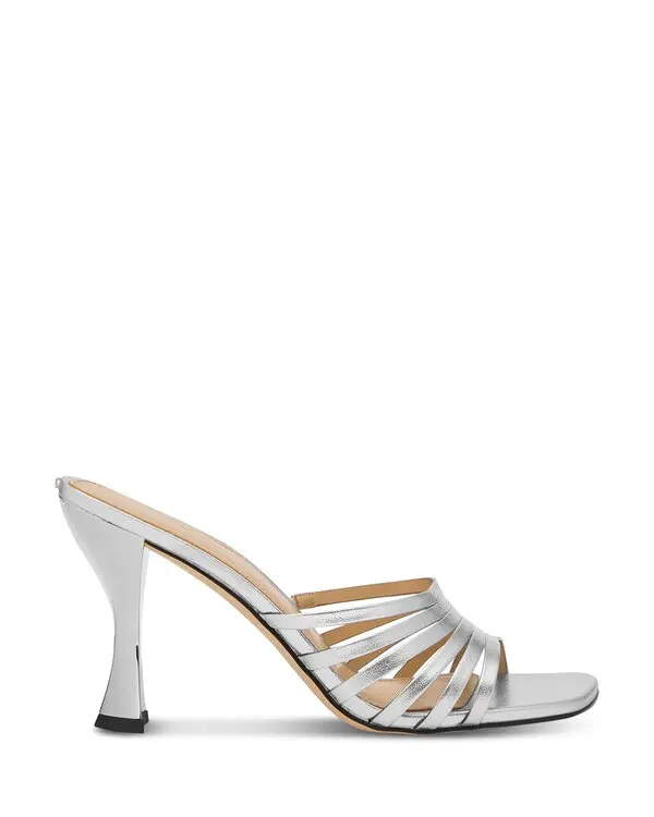 Michael Kors Haisley High Heel Sandals - Silver