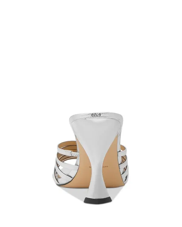 Michael Kors Haisley High Heel Sandals - Silver