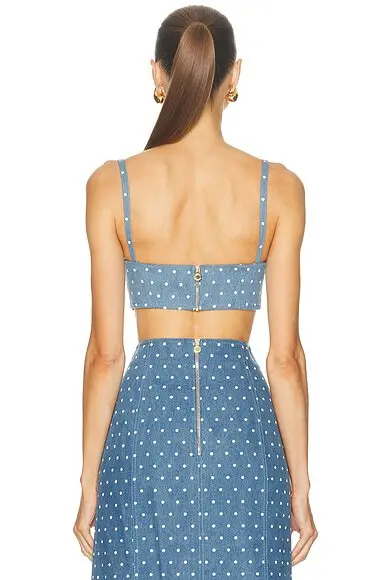Carolina Herrera Cropped Bustier Top