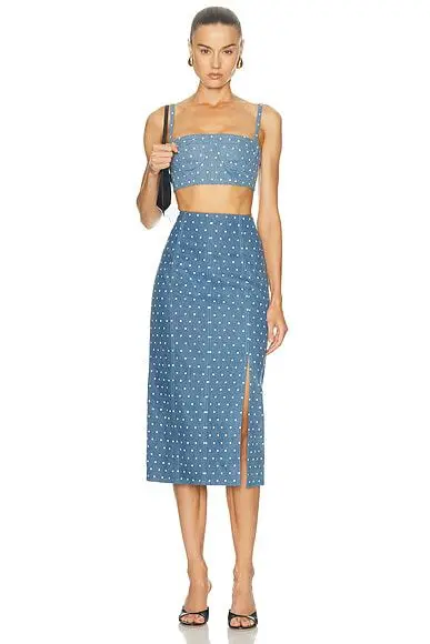 Carolina Herrera Cropped Bustier Top